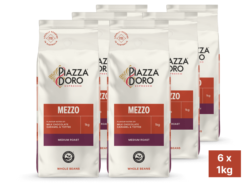 Piazza D'Oro Espresso Beans Mezzo 6x1kg 4055018 | JDE Professional