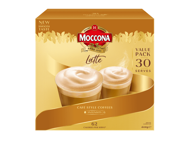 Moccona Latte Cafe Style Coffee Sachets 3x30x14.8g 4060609