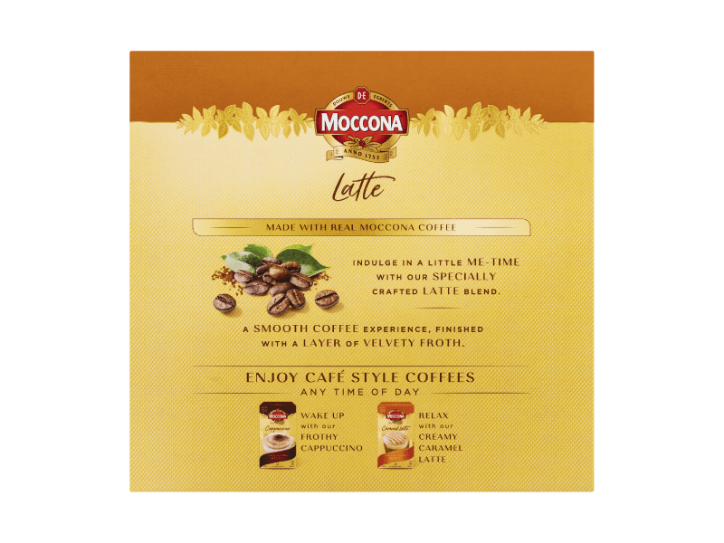 Moccona Latte Cafe Style Coffee Sachets 3x30x14.8g 4060609