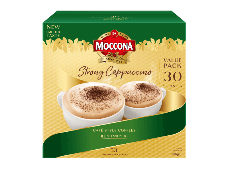 Moccona Strong Cappuccino Cafe Style Coffee Sachets 3x30x13.2g 4060610