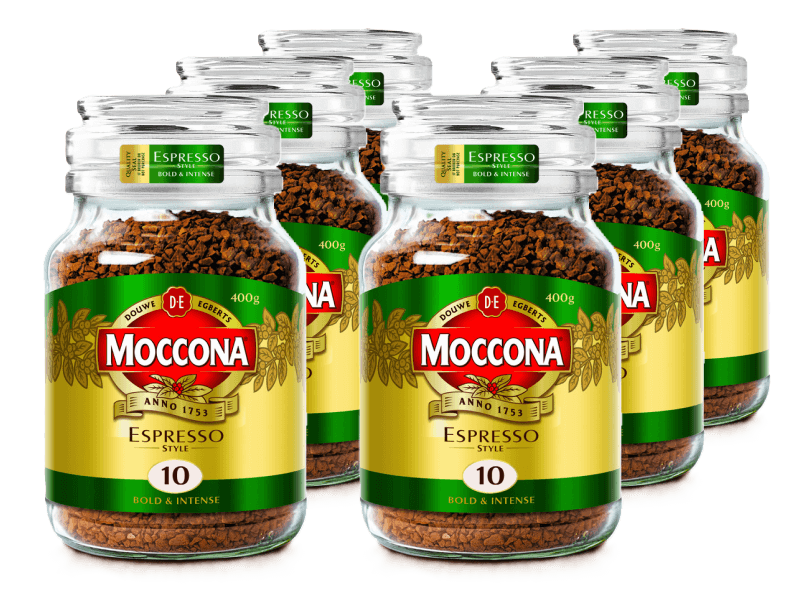 Moccona Espresso Freeze Dried Instant Coffee 6x400g