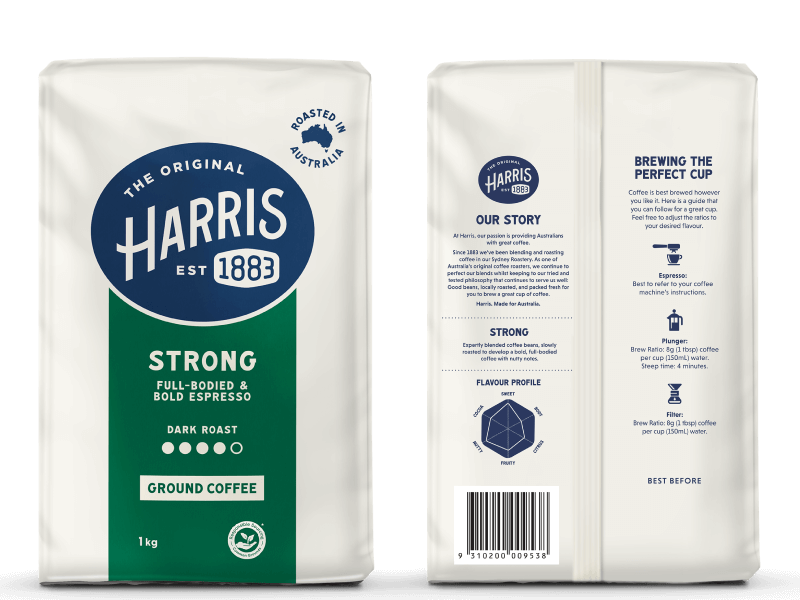 Harris Strong Roast & Ground 4x1kg