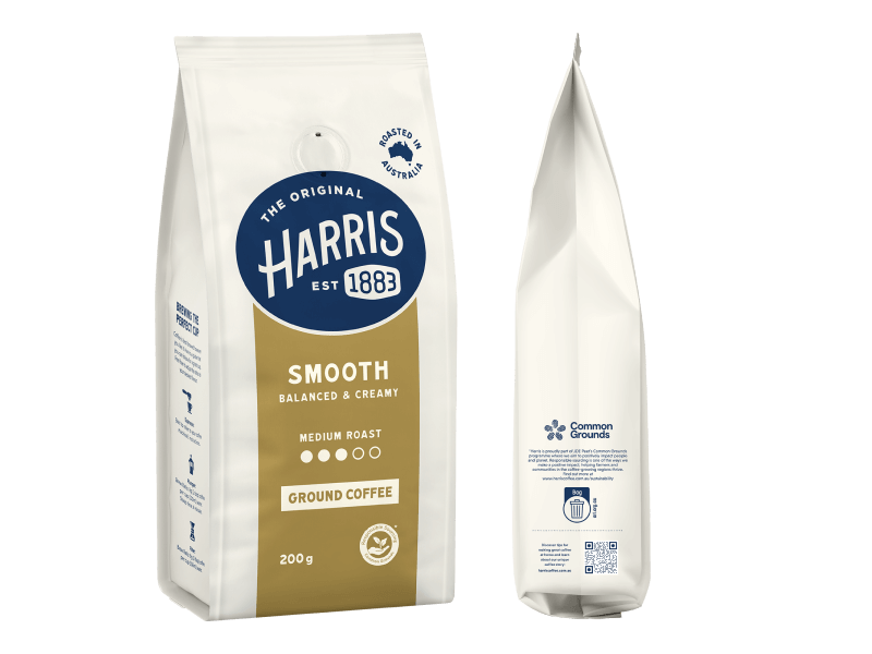 Harris Smooth Roast & Ground 200g x 3 JDE Professional