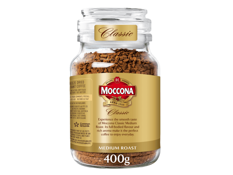 Moccona Classic Medium Roast Freeze-Dried Instant Coffee 6x400g